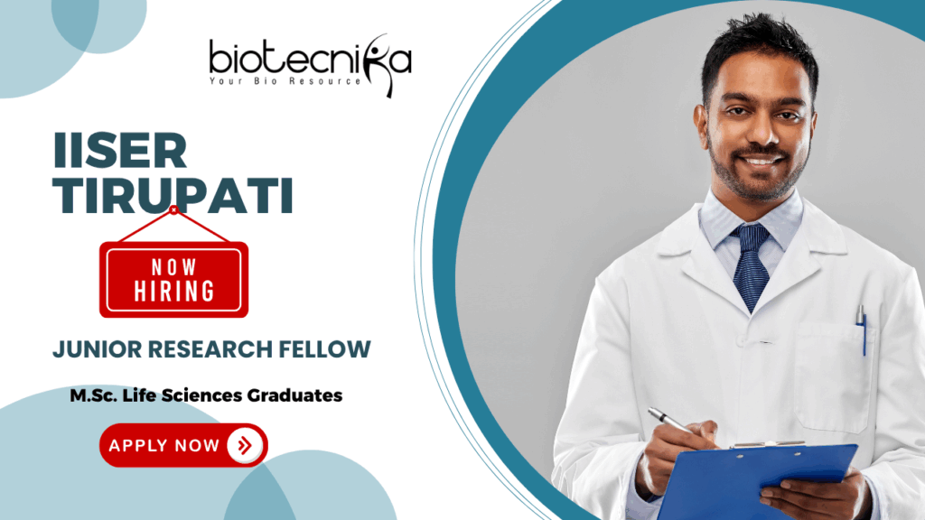 Junior Research Fellow Jobs at IISER Tirupati