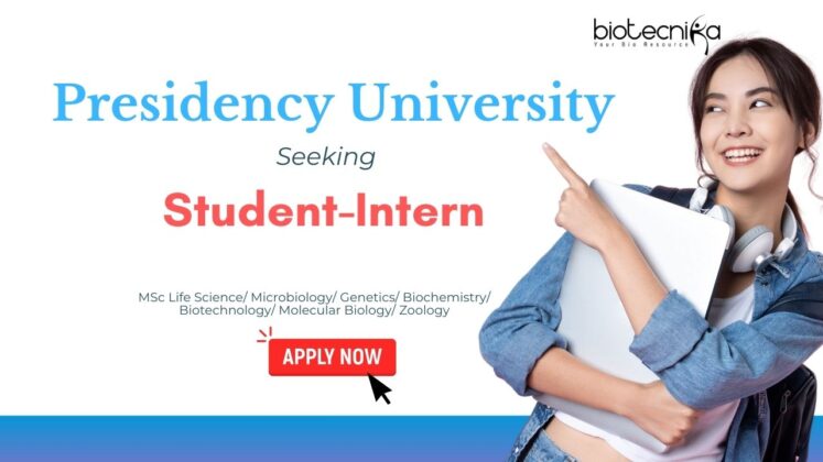 Life Science Internship in Presidency University | Apply Now