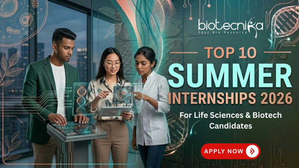 Top Summer Internships 2026 in Life Sciences | Apply Now